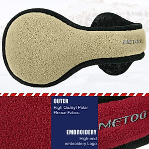 Metog Unisex-Adult's Winter Foldable Polar Fleece Earmuffs