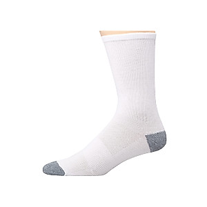 Hanes mens X-temp Lightweight Crew Socks, 12-pair Pack Casual Sock, White, 6 12 US