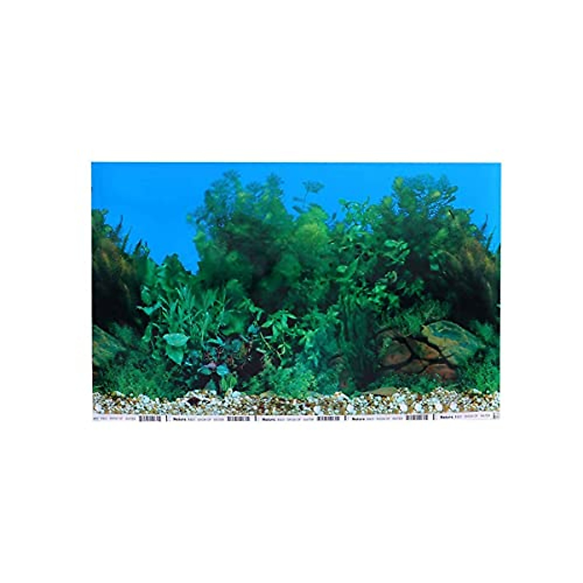 POPETPOP Fish Tank Background - 2 Sided Aquarium Wallpaper Aquarium Background Sticker Tank Decoration - 30x42cm