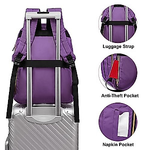 YAMTION 17 Inch Backpack for Women and Teen Girls,School Backpack TSA Laptop Bookbag with USB for College University Students Business Office Work Travel