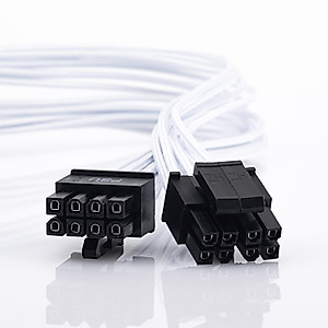 18AWG CPU Cable for EVGA, 70CM Male to Male PSU 8 Pin to 4+4 Pin EPS Sleeved Cable for EVGA G+ G2 G3 G5 G6 GA GM GT P2 P3 P5 P6 P+ T2