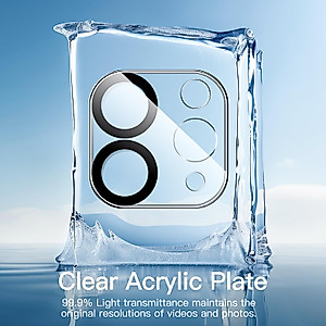 JETech Camera Lens Protector for iPad Pro 11-Inch/12.9-Inch (2022/2021/2020 Release), 9H Anti-Scratch HD Clear Tempered Glass, Full Coverage, Easy Installation, 3-Pack