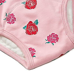 Skhls Training Pants Underwear for Toddler Girls Potty Training Floral Print Multipack, 6 Pack 5T