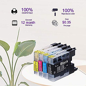 TengSheng Compatible Ink Cartridges Replacement for Brother LC75 LC71 LC79 XL use for MFC-J6710DW MFC-J6910DW MFC-J835DW MFC-J430W MFC-J6510DW MFC-J280W (4BK 2C 2M 2Y 10PK)