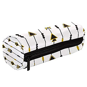 Tribal Arrows Pattern Pencil Bag Pen Case Stationary Case Pencil Pouch Desk Organizer Makeup Cosmetic Bag for School Office