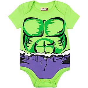 Marvel Avengers Spider-Man Iron Man Captain America Newborn Baby Boys 5 Pack Bodysuits Multi 0-3 Months