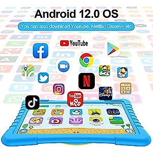 Kids Tablet, 10 inch Tablet for Kids 64GB ROM+512GB Expand Android Tablets, Tablet APP Preinstalled & Parent Control Kids Education with WiFi, 8000mAh batery, Dual Camera, Netflix, YouTube