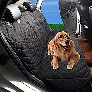 JSTHT Dog Seat Cover, 100% Waterproof Pet Seat Cover，Bench Car Seat Cover Protector Scratch Proof Nonslip Durable Soft Pet Back Seat Covers for Cars Trucks & SUVs
