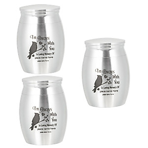 3pcs Parrot Cremation Tank Cremation Tank for Pet Funeral Cinerary Casket Memorial Cremation Tank Parrot Ashes Urn Cinerary Casket for Pet Cat Cremation Tank Parrot Cinerary Casket