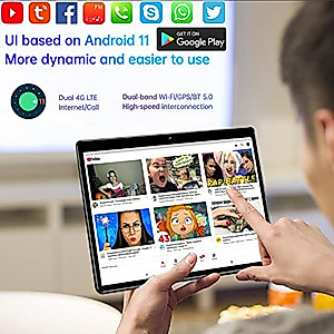 ALLDOCUBE Android Tablet 10.4", iPlay40Pro Tablet PC, Android 11, UNISOC Tiger T618 CPU, 8GB RAM/256GB ROM, in-Cell Technology IPS Screen, 2.4+5G WiFi, TF Expansion for Study Work Entertainment