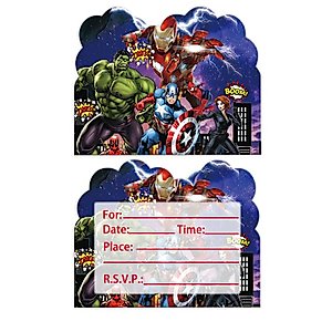 SUTRADHAR Superhero Birthday Invitations,Superhero Party Invitations Birthday Party Supplies Decoration (Invitations1)