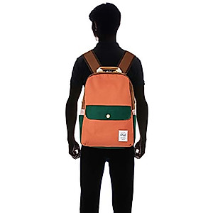 Drife ORG & GRN Backpack, Multi-Color YKK Zipper