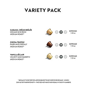 Breville Nespresso BNE800BSS Creatista Plus Espresso Machine, Brushed Stainless Steel & Nespresso Capsules OriginalLine, Barista Flavored Pack, Mild Roast Espresso Coffee, Brews 1.35 Ounce