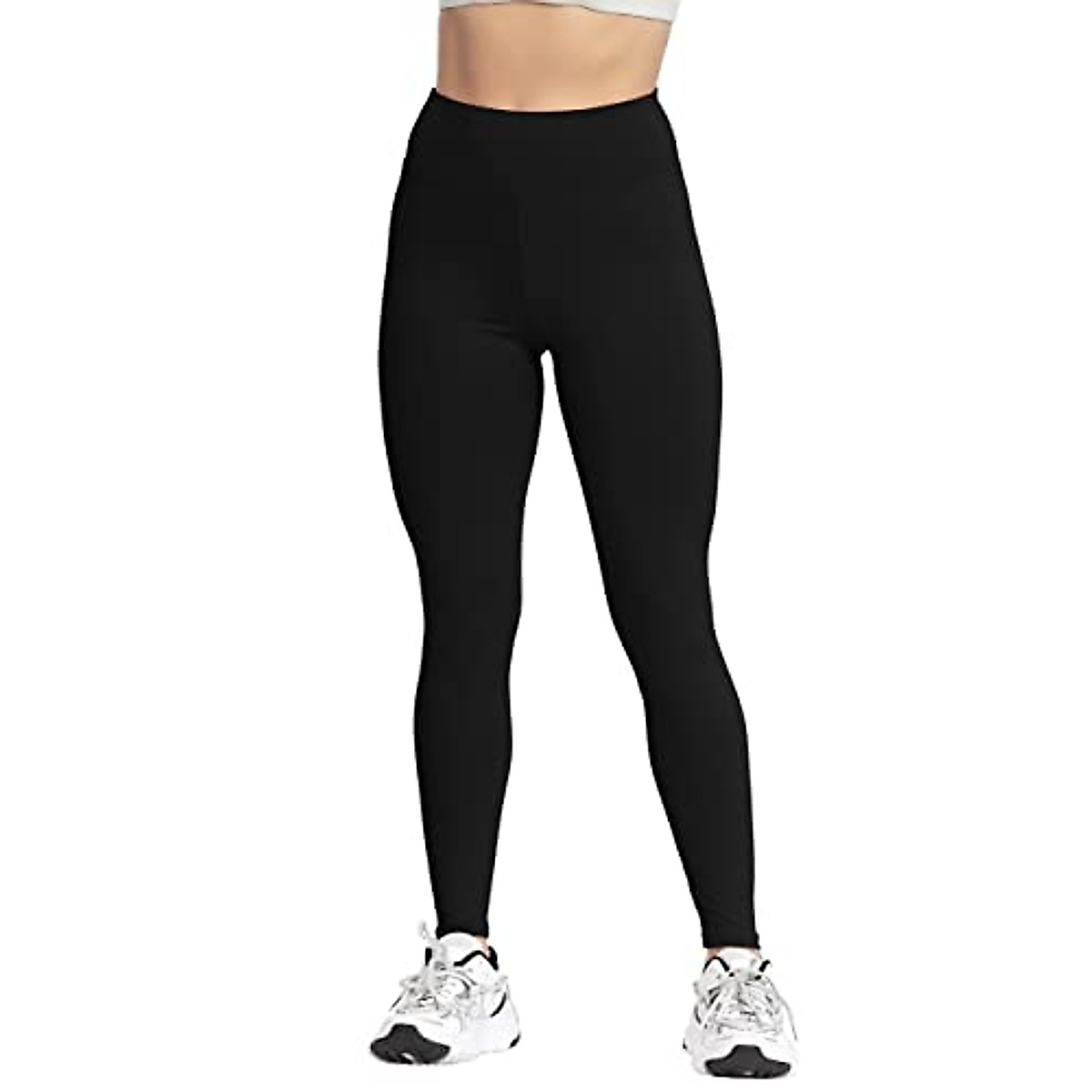 VALANDY High Waisted Yoga Pants Stretch Tummy Control Athletic Workout Running Leggings for Women One Size 5Pack