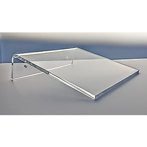 Xform3 4 inch Long, Floating Shelf, Clear Acrylic, Customizable! (2" deep)