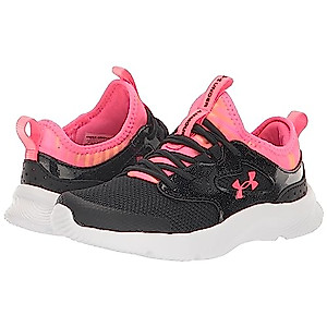 Under Armour Girls' Pre School Infinity 2.0 Print Alternate Closure, (002) Black/Black/Pink Shock, 2, US