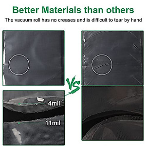 Gokilife Vacuum Sealer Bags - 2 Pack of 8" x 50' Food Saver Bags, Commercial Grade Vacuum Seal Bags Rolls with BPA Free and Heavy Duty, Seal a Meal Bags Great for Vac Storage, Meal Prep or Sous Vide