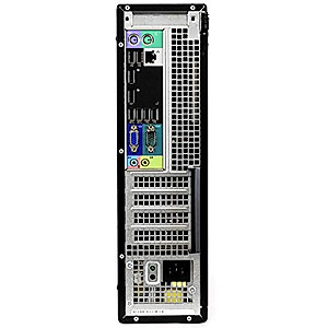 Dell Optiplex 7010 Desktop PC, Intel Core i5-3470 3.2 GHz, 8GB RAM, 500GB HDD, Keyboard/Mouse, WiFi, Dual 17" LCD Monitors (Brands Vary), DVD, Windows 10 (Renewed)