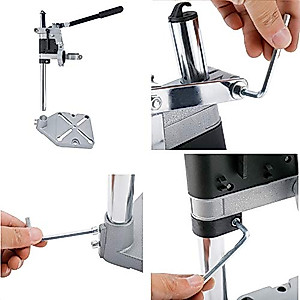 YaeKoo Double Mounting Holes Bench Drill Press Stand Electric Two Mounting Holes Drill Press Stand Base