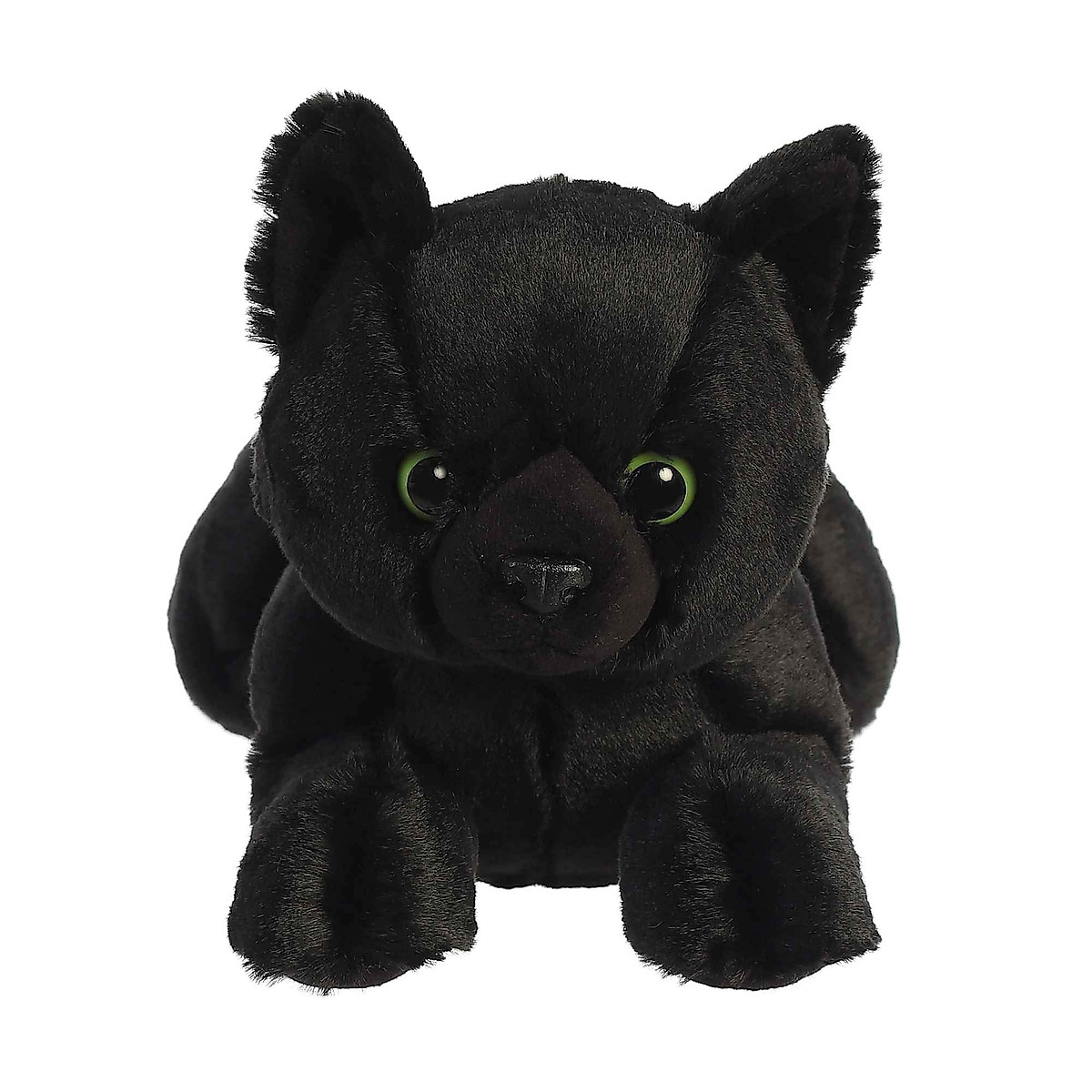 Aurora® Adorable Flopsie™ Twilight Cat™ Stuffed Animal - Playful Ease - Timeless Companions - Black 12 Inches