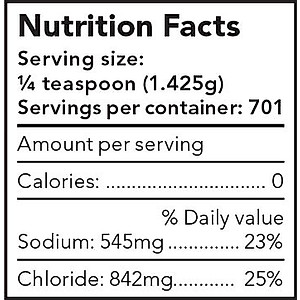 Original Himalayan Salt Crystal - Fine Granulated Culinary Salt for Cooking, Food Preparation and Health with 84 Trace Minerals - 2.2lb (1kg)