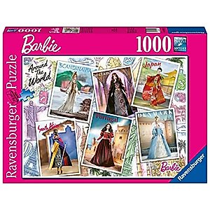 Ravensburger Barbie Around The World 1000 Piece Jigsaw Puzzle for Adults - Every Piece is Unique, Softclick Technology Means Pieces Fit Together Perfectly