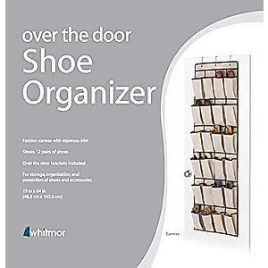 Whitmor 24 Pocket Over The Door Shoe Bag