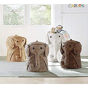 Home Decorators Collection Animal Bathroom Hamper, 20" Hx16 Wx17 D, White