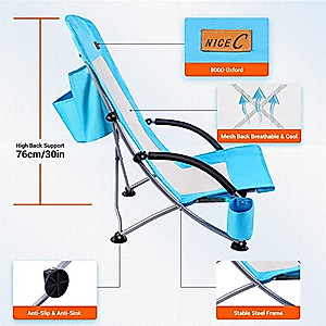 Nice C Beach Chair with Cooler + 2 Pack Beach Chair with Cooler and Umbrella