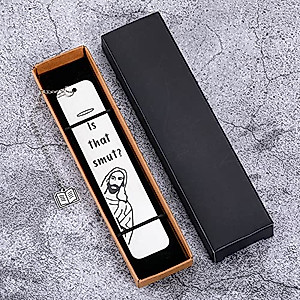 Funny Bookmark Gift for Men Woman Book Lover Best Friend Humor Peeking Jesus Book Marker Easter Christian Baptism Gift for Adults Teen Boys Girl Kids Birthday Graduation Christmas Gift Sister Her Him