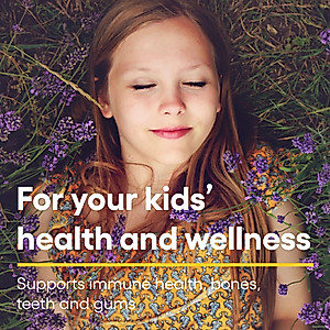 Natural Factors, Kids Chewable Vitamin C 500 mg, Supports Immune Health, Bones, Teeth and Gums, Peach, Passionfruit and Mango, 90 Wafers