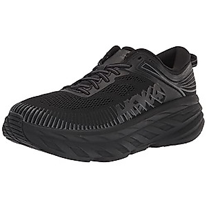 HOKA ONE ONE Bondi 7 Mens Shoes Size 9, Color: Black/Black