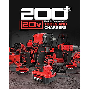 Bslite Replacement for Craftsman 20V Battery 6.0Ah CMCB206 Fit for Craftsman V20 20V Max Battery CMCB204 CMCB202 CMCB209 Compatible with Craftsman Battery 20V Tools and Charger（2Packs）