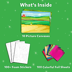 Skillmatics Art & Craft Activity - Foil Fun Animals, No Mess Art for Kids, Craft Kits & Supplies, DIY Creative Activity, Gifts for Boys & Girls Ages 4, 5, 6, 7, 8, 9, Travel Toys