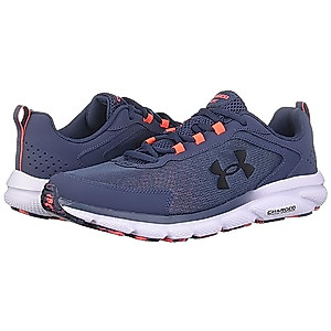 Under Armour Charged Assert 9 Sneakers for Men - Mesh Upper with Leather Overlays, Eva Sockliner, and Rubber Outsole Downpour Gray/Downpour Gray/Black 10 D - Medium