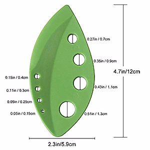 2 Pack Herb Stripper Tool 9 Holes Stainless Steel kale Leaf Stripping Zip Tools, Curved Edge Can be Used as a Kitchen Gadgets