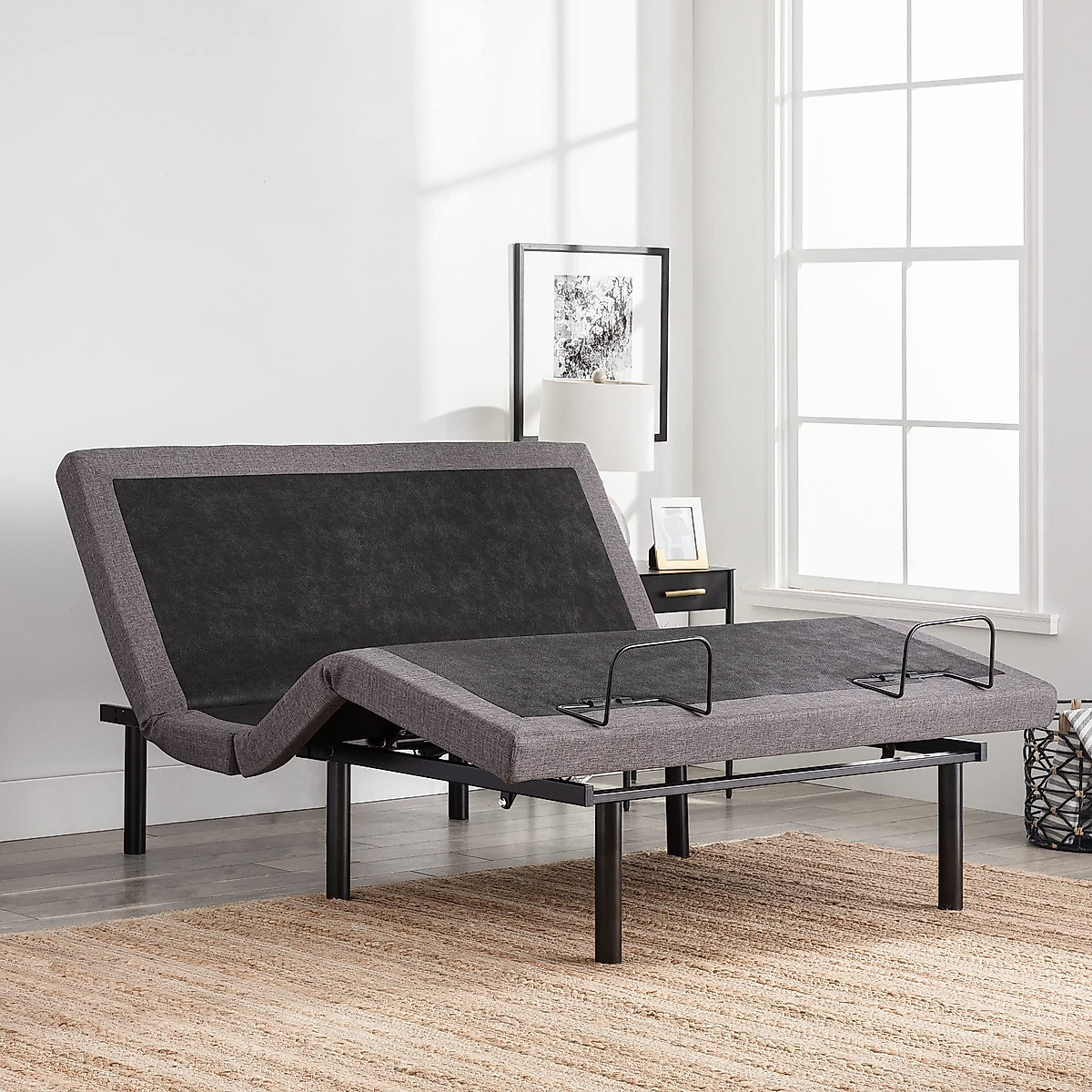 LUCID 10 Inch Firm Gel Memory Foam Mattress and LUCID L300 Adjustable Base (Full)