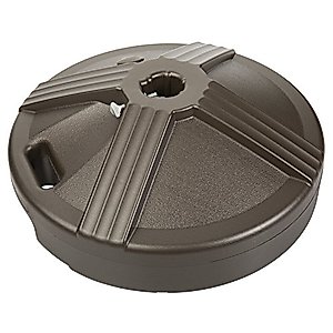 US Weight Durable Fillable Umbrella Base Designed to be Used with a Patio Table 3.5 pounds , Bronze