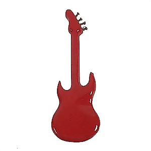 Broadway Gift 3 Inch Red Electric Guitar Music Instrument Miniature Replica with Lined Case