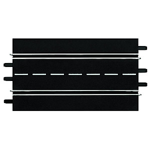 Carrera 20601 2-Pack of 13.58-in. Straights add on Expansion Accessory Pack Set Compatible with Evolution, Digital 132, and Digital 124 Slot car Tracks