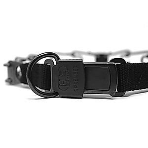 Herm Sprenger Black Stainless Steel Prong Dog Training Collar with Quick Release Buckle Ultra-Plus Pet Pinch Collar No-Pull Collar for Dogs Made in Germany 3.2mm x 20in Medium