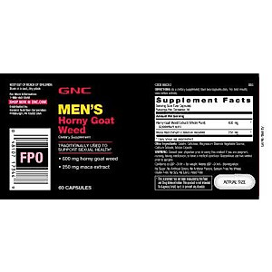 GNC Horny Goat Weed - 60 Capsules