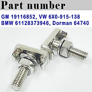 2 Pack 19116852 Battery Terminal T-Bolt Compatible with Chevy BMW GMC Volkswagen 64740 Battery Cable Tensioner Bolt Kit 6X0915138 61128373946