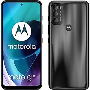 Motorola Moto G71 5G Dual-SIM 128GB ROM + 6GB RAM (GSM Only | No CDMA) Factory Unlocked Android Smartphone (Iron Black) - International Version