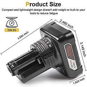[1Pack] 6.0Ah High Output Battery for Bosch 12V Tools Lithium Battery BAT411 BAT411A BAT412 BAT412A BAT413 BAT413A BAT414 BAT420