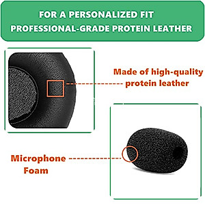 TaiZiChangQin Ear Pads Ear Cushions Earpads Mic Foam Kit Replacement Compatible with Plantronics Blackwire C320 USB Headphone
