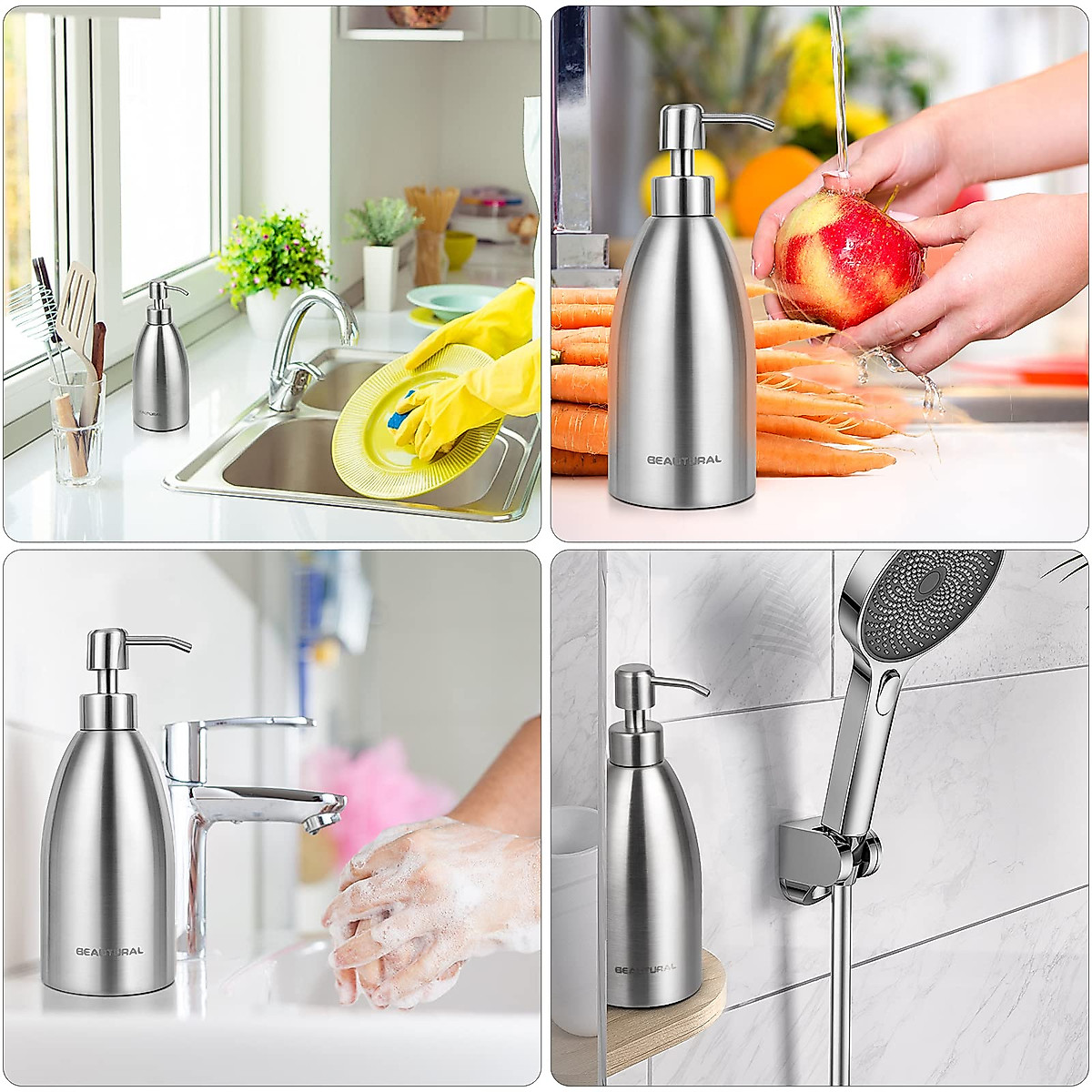 BEAUTURAL Automatic Foaming Soap Dispenser