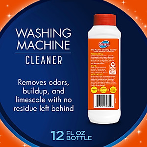 Glisten Washing Machine Cleaner, Helps Remove Odor, Buildup, and Limescale, Fresh Scent, 12 Ounce Bottle