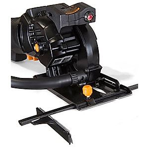 WEN 4.2-Amp 3-3/8-Inch Plunge Cut Compact Circular Saw with Laser, Carrying Case, and Three Blades (36704)