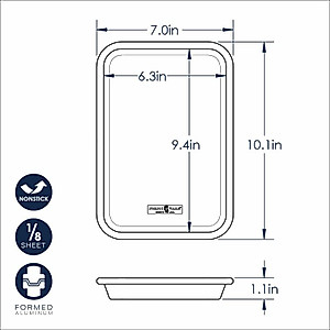 Nordic Ware Naturals Nonstick Eighth Sheet, 2-Pack